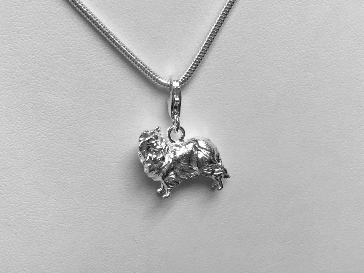 Shetland Sheepdog Charm Sheltie Collie | Handmade Silver Dog Charms
